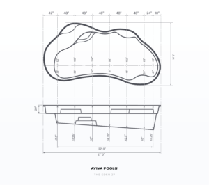 The Eden - Inground Fiberglass Pool Design - AVIVA POOLS