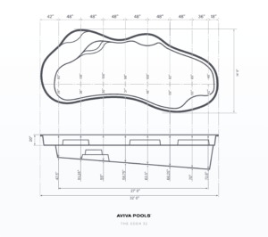 The Eden - Inground Fiberglass Pool Design - AVIVA POOLS